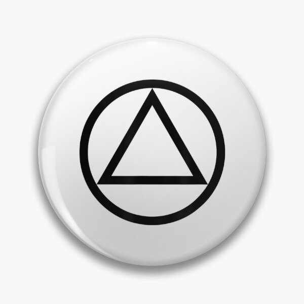 "Aa Circle Triangle Symbol Simple" Pin for Sale by mazzmurph | Redbubble