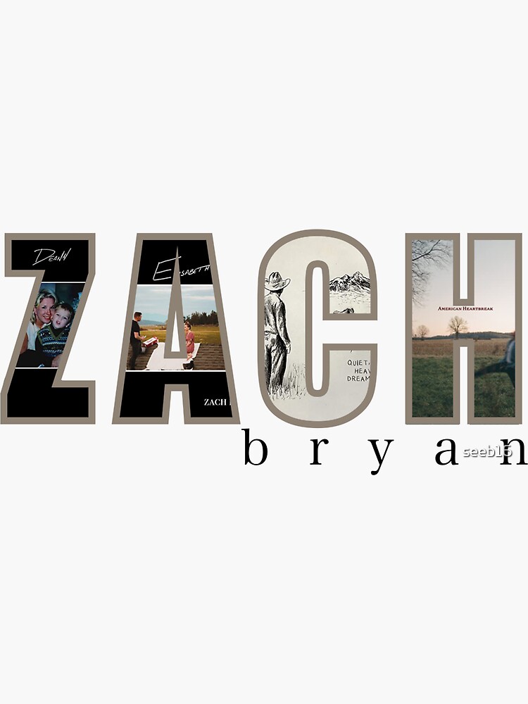 "Zach Bryan albums " Sticker for Sale by seeb16 | Redbubble