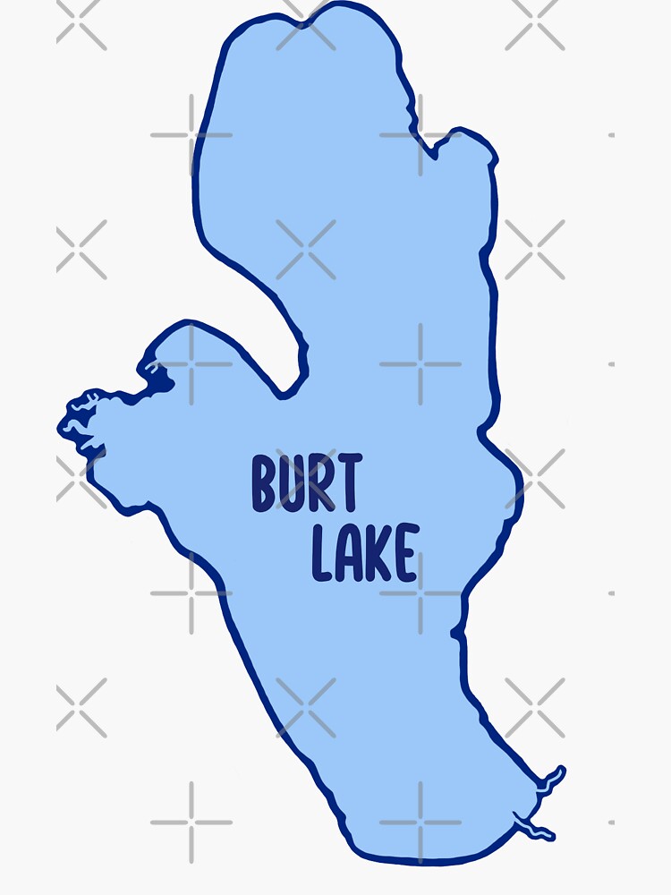 "Burt Lake" Sticker for Sale by dalymeg | Redbubble