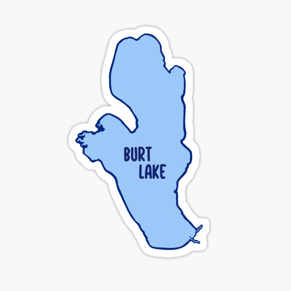 "Burt Lake" Sticker for Sale by dalymeg | Redbubble