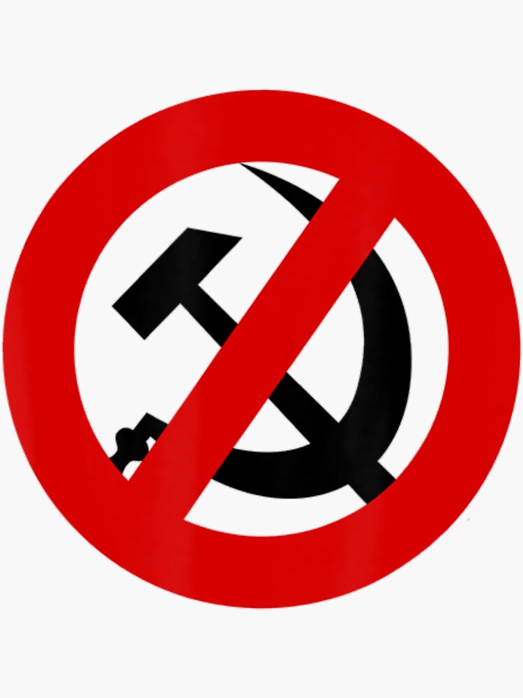 "Anti Communism I Libertarians Republicans Capitalism" Sticker for Sale ...