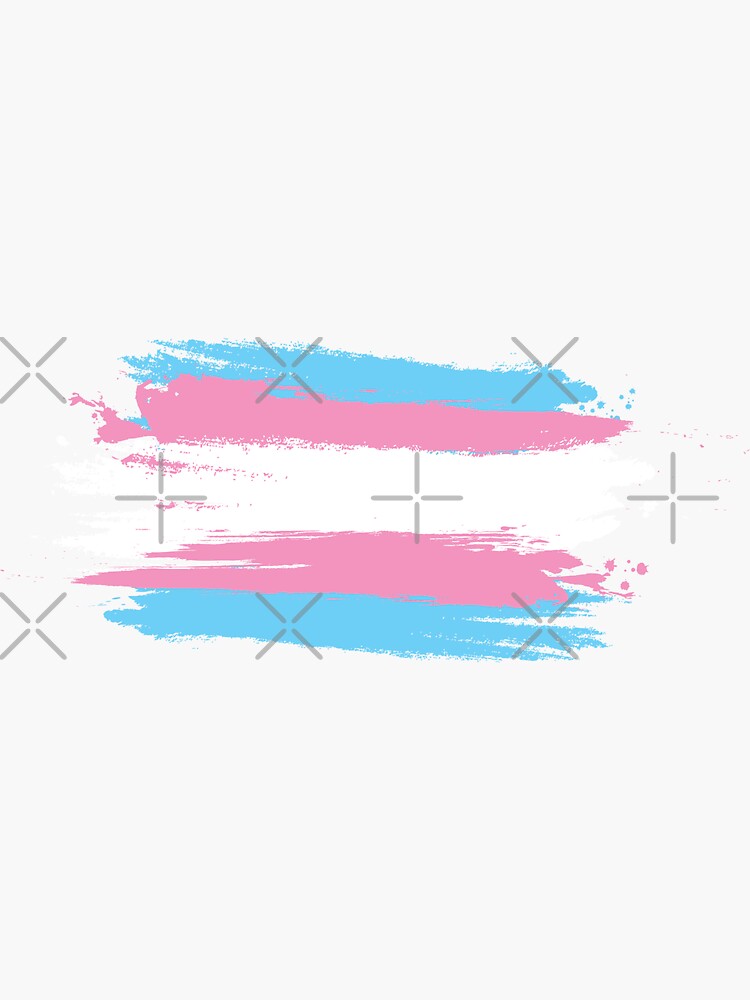 "SPLASH Trans Pride Flag" Sticker for Sale by TheTransStyle | Redbubble