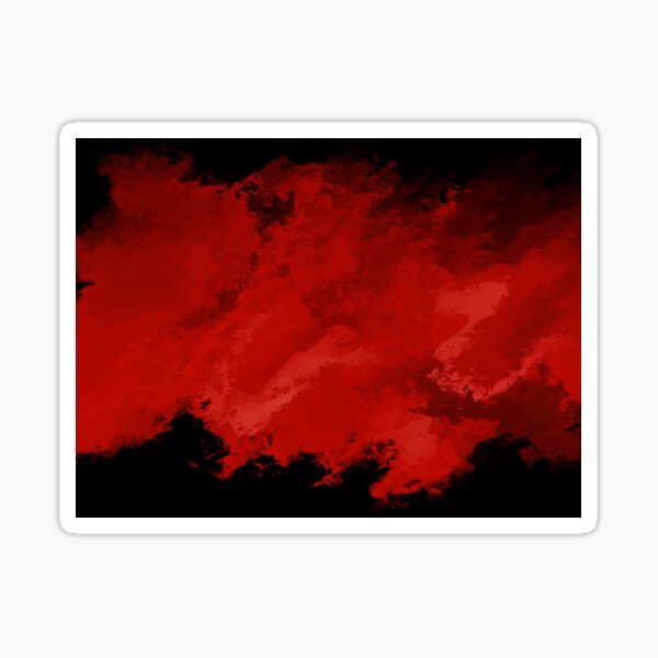 "Red and Black Abstract" Sticker for Sale by MrFish-Designs | Redbubble