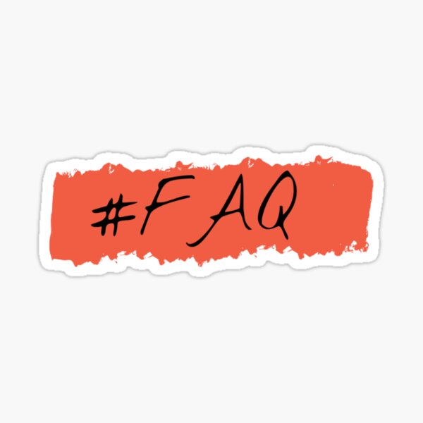 "FAQ -Frequently Asked Questions" Sticker for Sale by byrne-ma | Redbubble