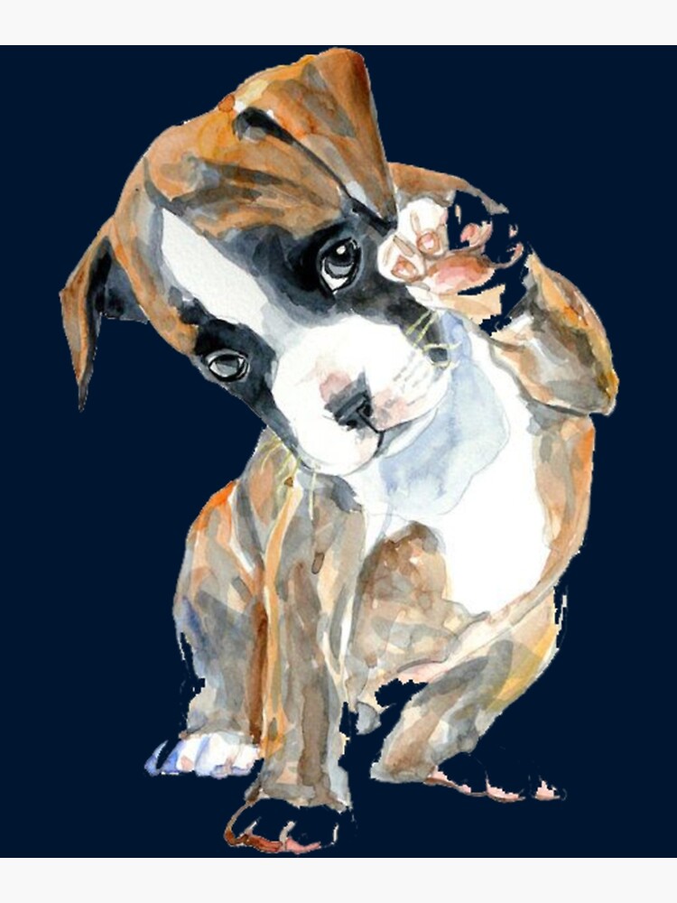 Lámina fotográfica «Perro saludando - Ilustración de perro saludando ...