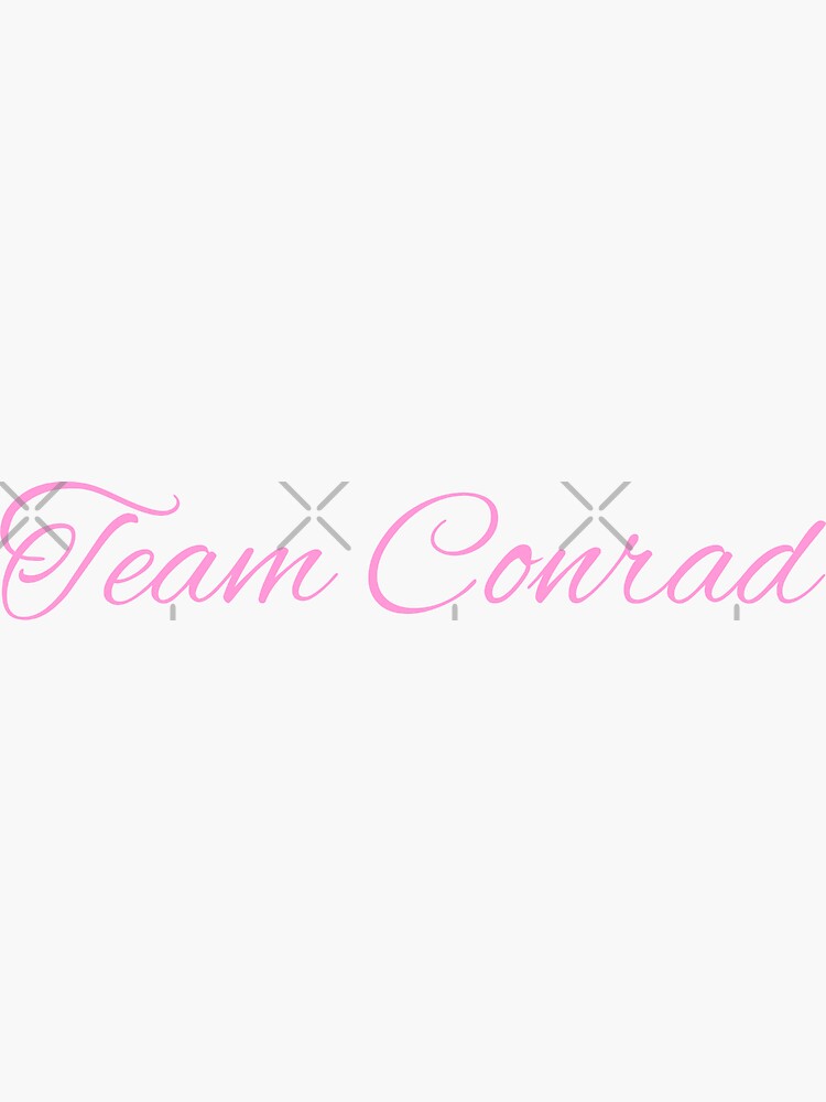 "Team Conrad Sticker" Sticker for Sale by shopnaim | Redbubble