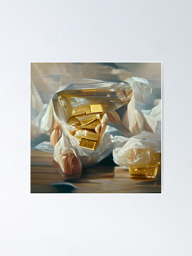 "Gold Bars" Poster for Sale by Le-PapillonArt | Redbubble