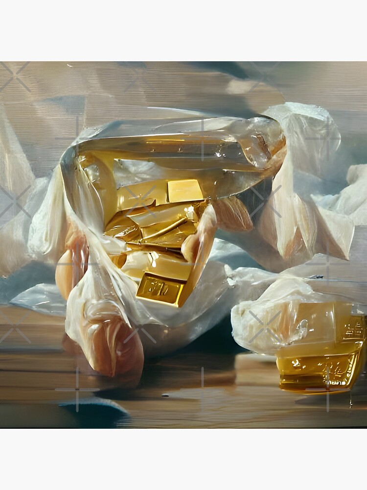 "Gold Bars" Sticker for Sale by Le-PapillonArt | Redbubble