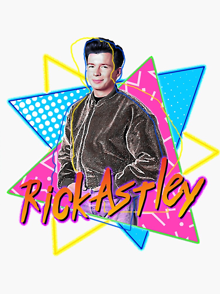 "Rick Astley" Sticker for Sale by morrislogan | Redbubble