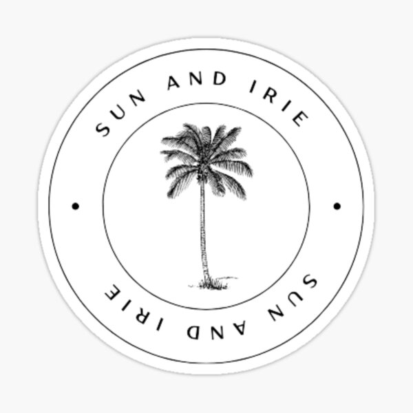"Sun and Irie Logo " Sticker for Sale by SunAndIrie | Redbubble