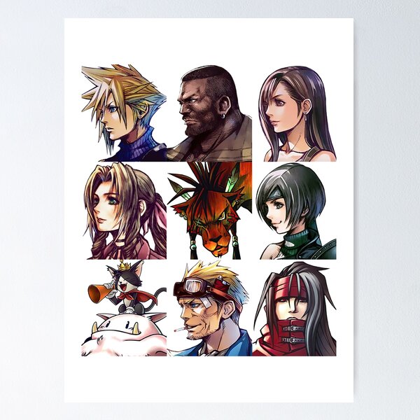 "Final Fantasy Character" Poster for Sale by WellingtonAdams | Redbubble