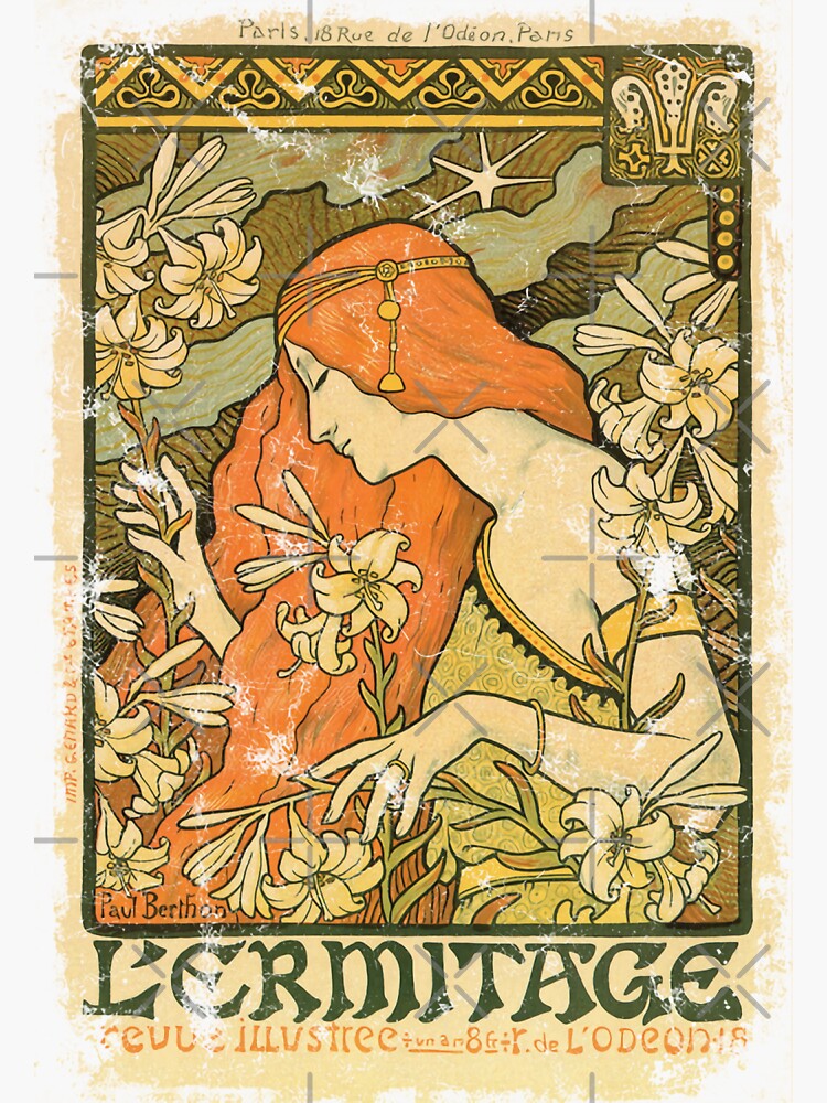 "Historical Description By Drawing Art Nouveau Ermitage Alphonse Mucha ...