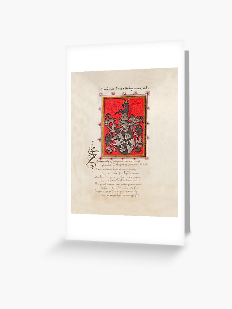 "Rampant Goat Heraldry Crest" Greeting Card for Sale by ebrawne | Redbubble