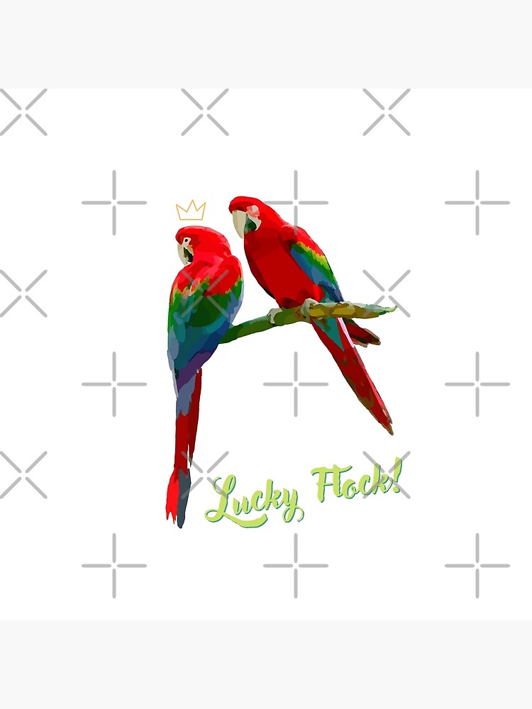 "Lucky Parrot Couple pun" Poster for Sale by LoveBubbleRush | Redbubble
