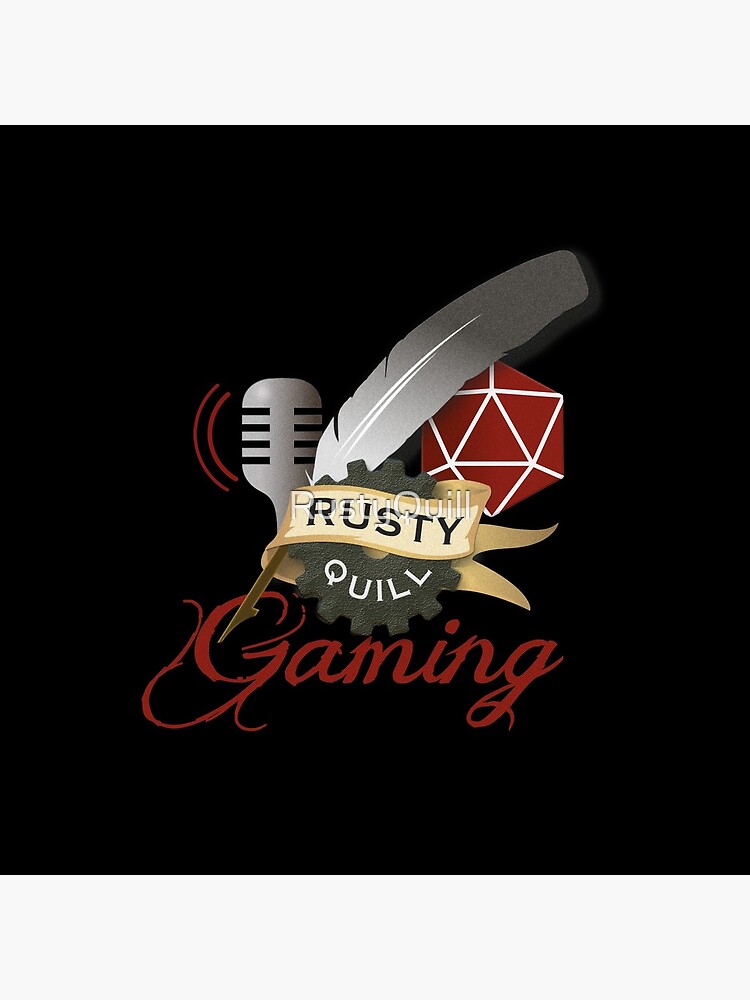 "Rusty Quill Gaming Logo" Clock for Sale by RustyQuill | Redbubble