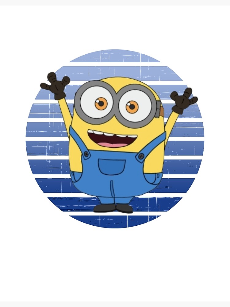 "Minions Yay Blue Sunset" Poster for Sale by purplepeppers | Redbubble