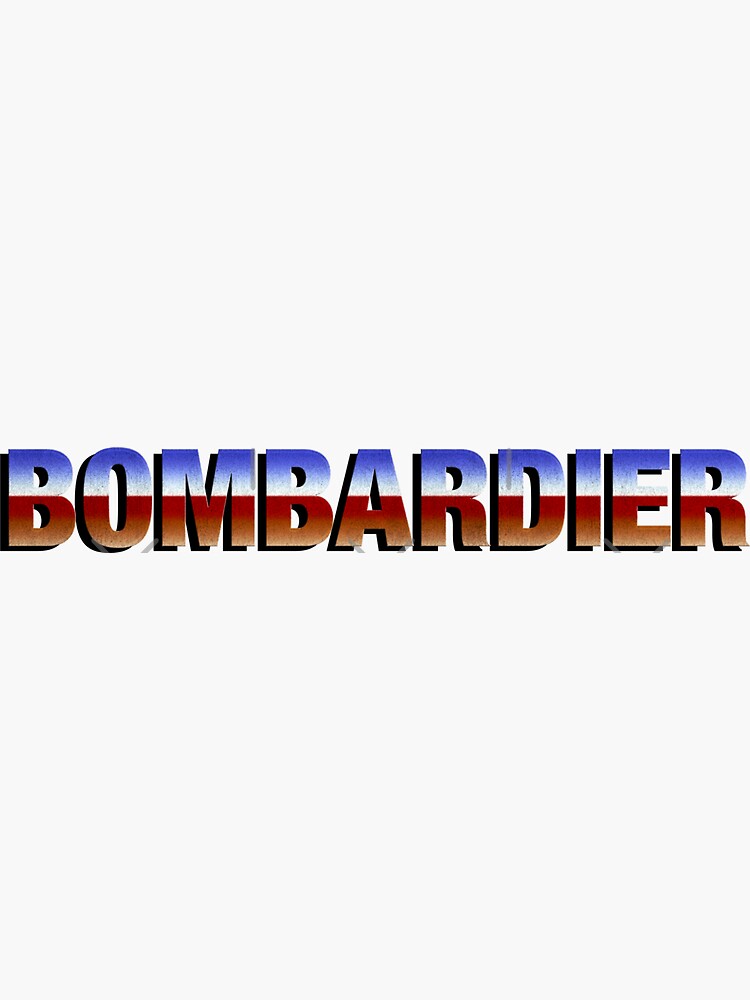 "Bombardier Logo Vintage" Sticker for Sale by Musedariana | Redbubble
