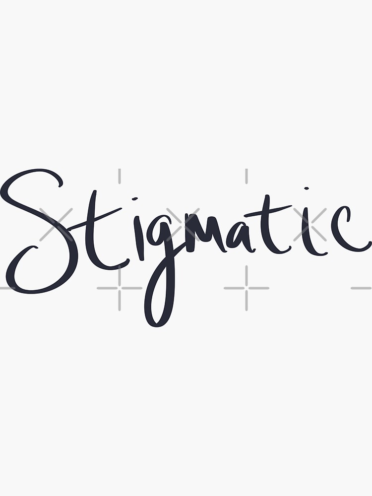"Stigmatic/Segnato da Stigmate" Sticker for Sale by abeink | Redbubble