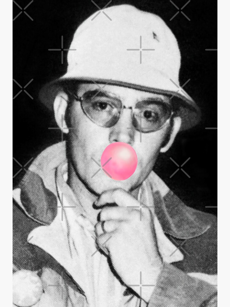 "Retro Vintage Hunter S. Dark Red Thompson Music Vintage Retro" Sticker ...