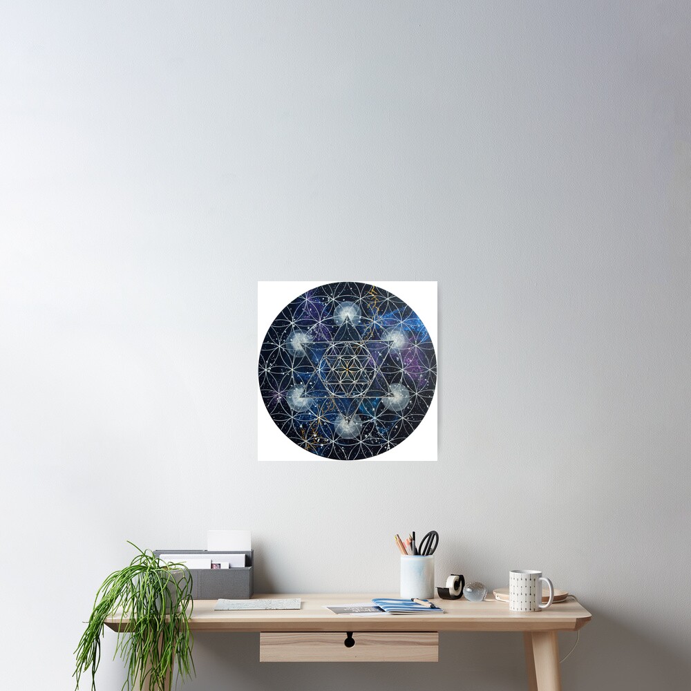 "Metatron, cosmic clock a round mandala in the cosmos" Poster by ...
