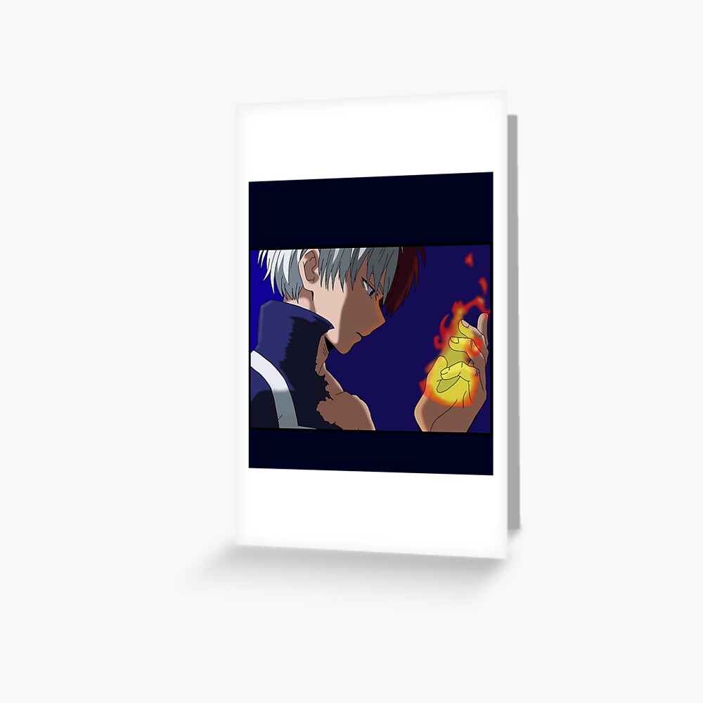 "Todoroki Shoto Fire Quirk" Greeting Card for Sale by TrashpandaArts ...