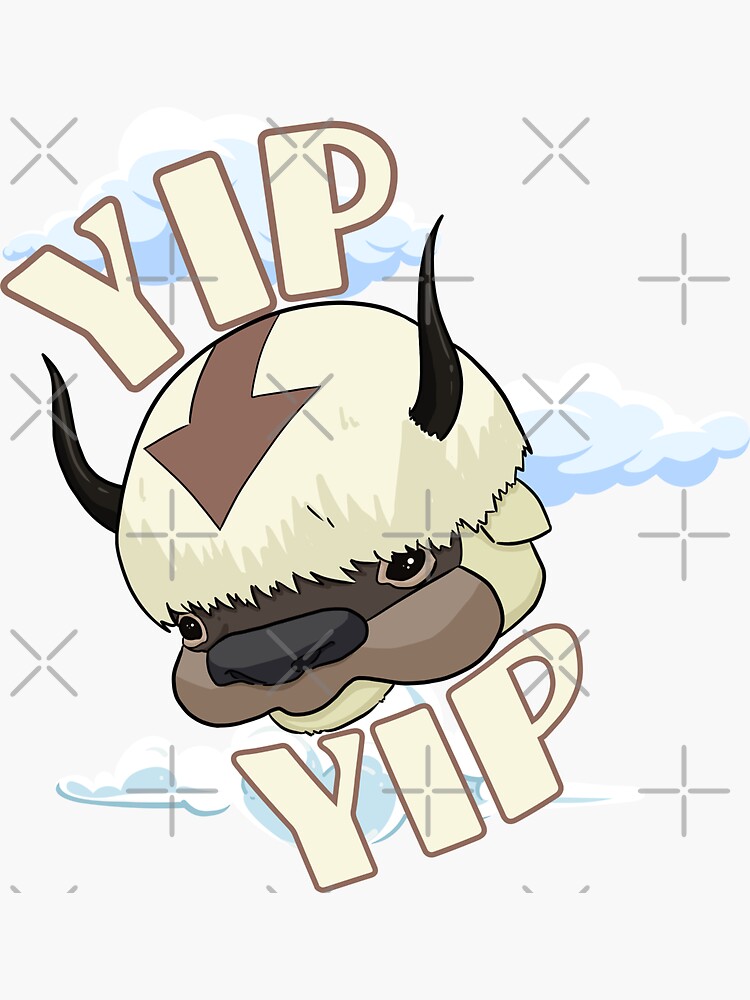"YIP YIP APPA ANIME JAPAN" Sticker for Sale by Hodgend | Redbubble