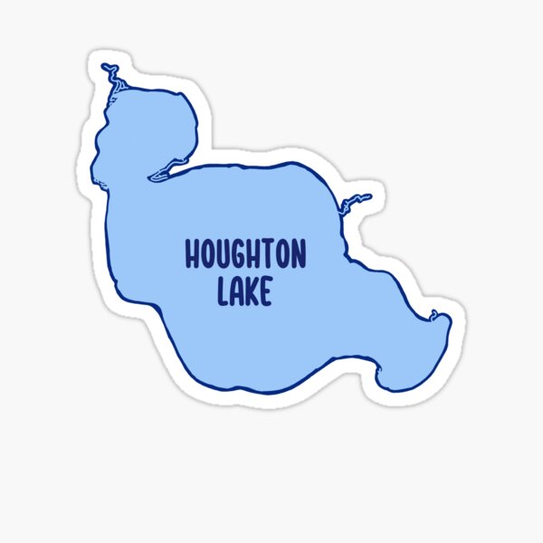 "Houghton Lake" Sticker for Sale by dalymeg | Redbubble