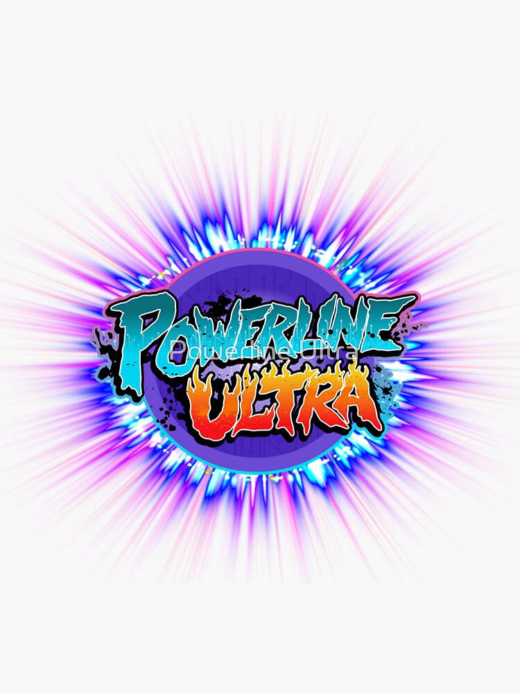 "Powerline Ultra - Logo" Sticker for Sale by Powerline Ultra | Redbubble