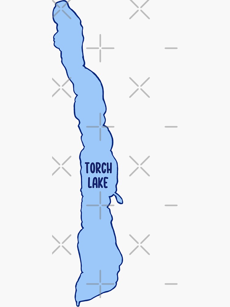 "Torch Lake" Sticker for Sale by dalymeg | Redbubble