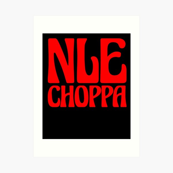 "NLE CHOPPA - NLE CHOPPA MOOD SWINGS 2 red" Art Print for Sale by ...