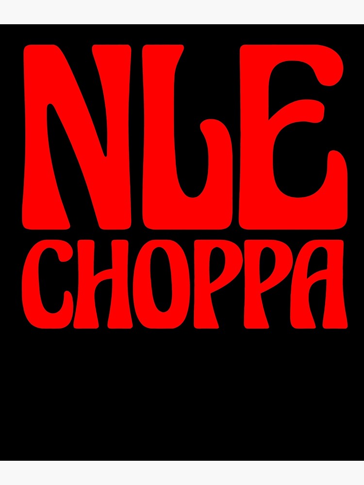 "NLE CHOPPA - NLE CHOPPA MOOD SWINGS 2 red" Art Print for Sale by ...