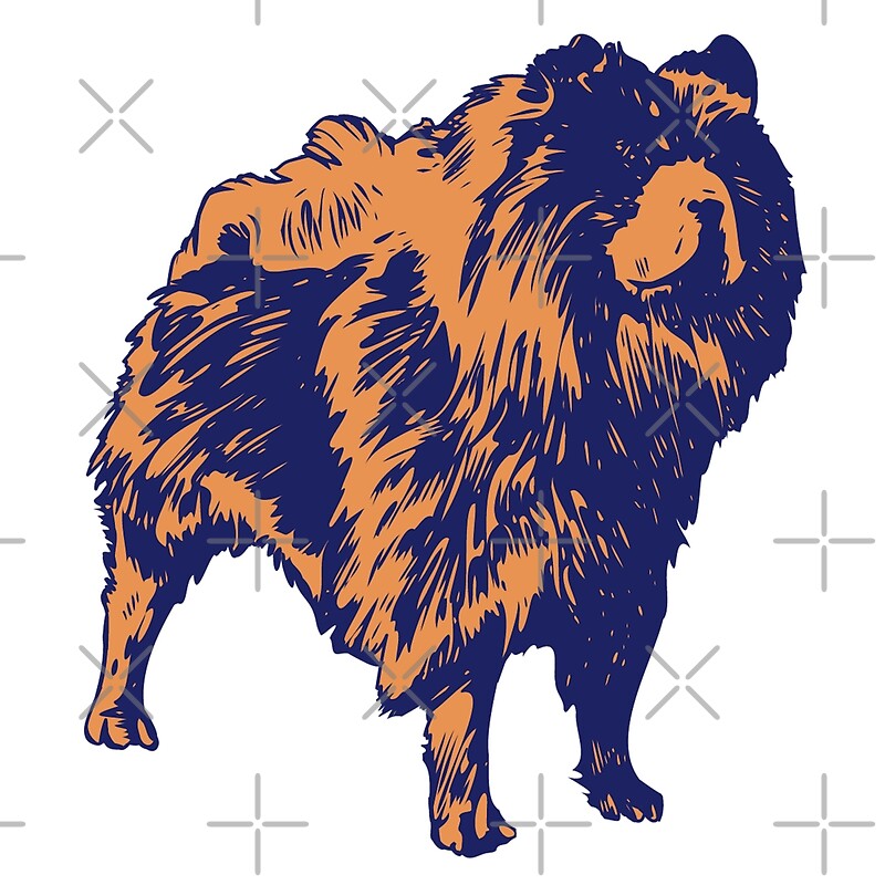 "Classic Dog Chow Mama Papa Chow Chow" by CattlettArt | Redbubble