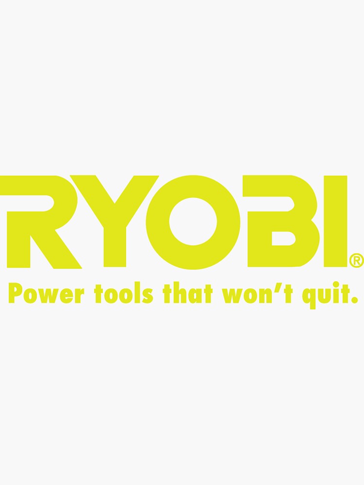 "RYOBI-LOGO" Sticker for Sale by CarolEmard421 | Redbubble