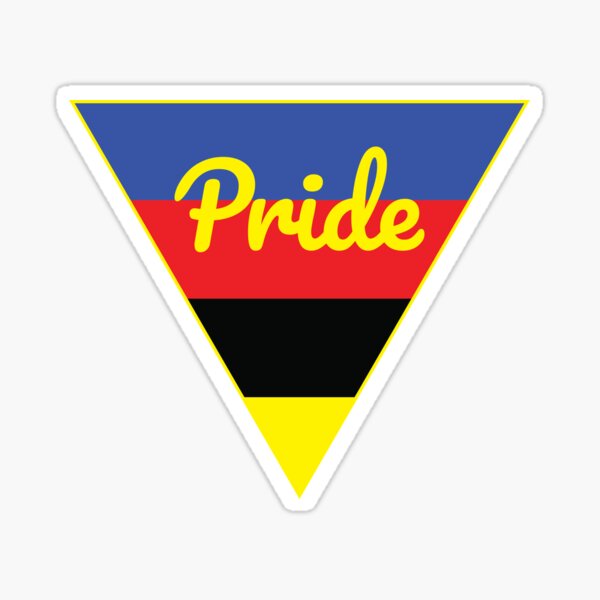 "Polyamory Pride Triangle" Sticker by grdyfn | Redbubble