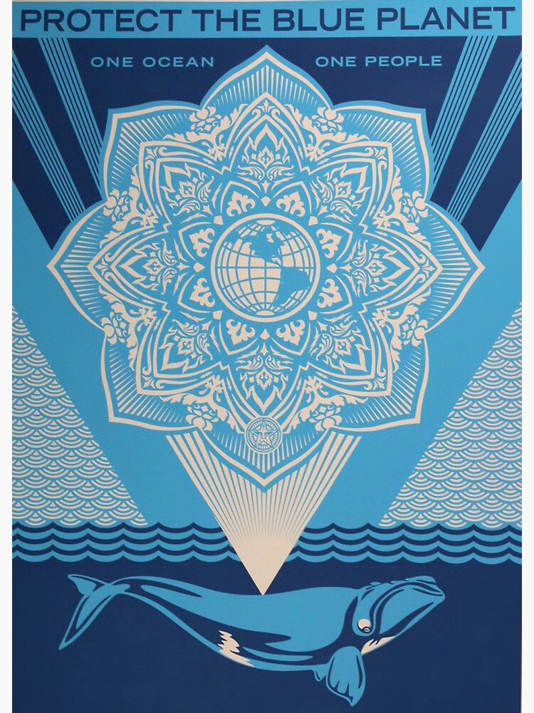 "Protect The Blue Planet Poster" Sticker for Sale by johngaiser4 ...