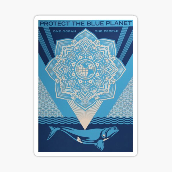 "Protect The Blue Planet Poster" Sticker for Sale by johngaiser4 ...