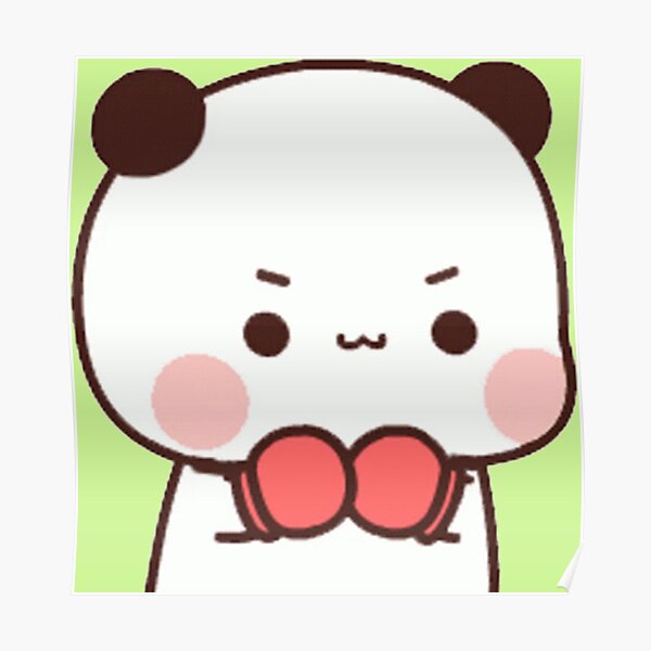 "Cute Bubu Play Boxing So Cool" Poster for Sale by gingersweet | Redbubble