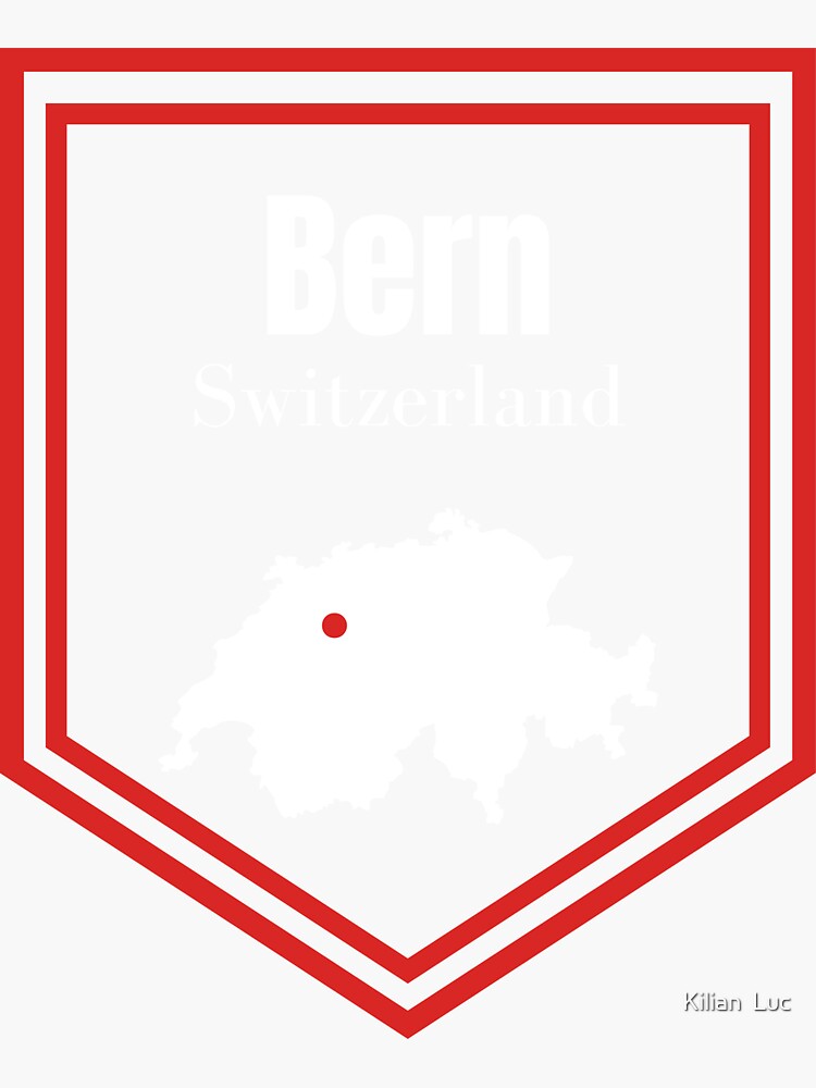 "Bern with coat of arms" Sticker for Sale by KilianLuc | Redbubble