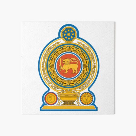 "Sri Lanka Emblem Sri Lankan National Emblem" Art Board Print for Sale ...