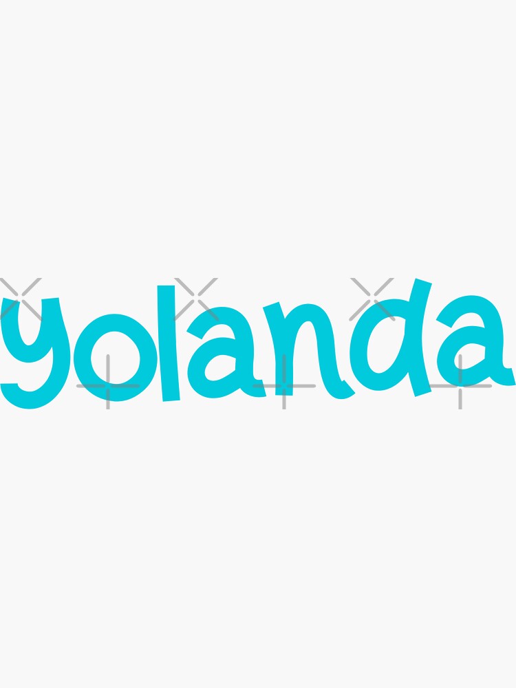 "Yolanda, Funny Cool Best color art" Sticker for Sale by artdragongift ...