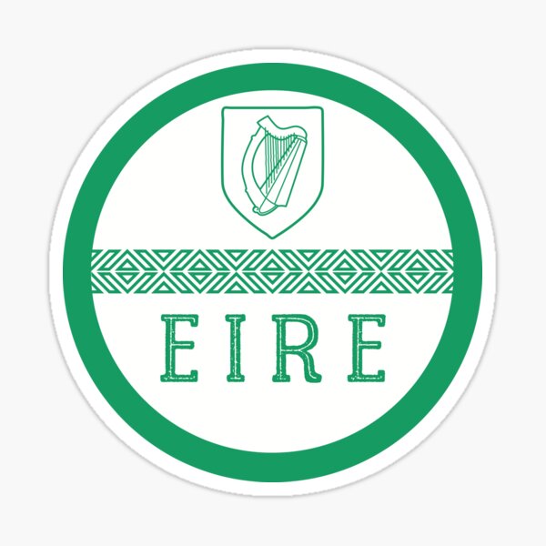 "Ireland Eire Retro Roundel" Sticker for Sale by FedSherDesign | Redbubble