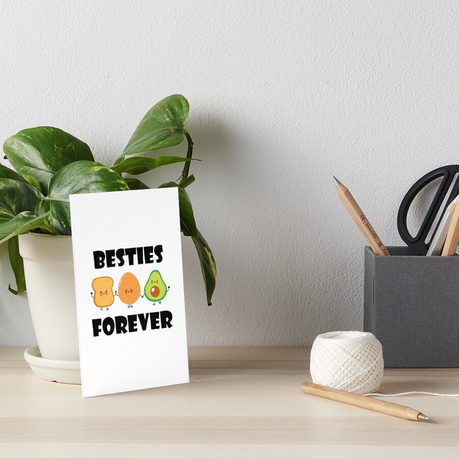 "Besties Forever" Art Board Print for Sale by jain-ravi002 | Redbubble