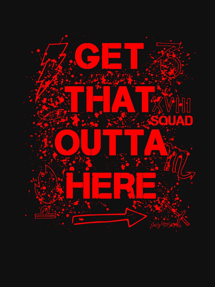 "Dang Matt Smith - GET THAT OUTTA HERE red" T-shirt for Sale by ...