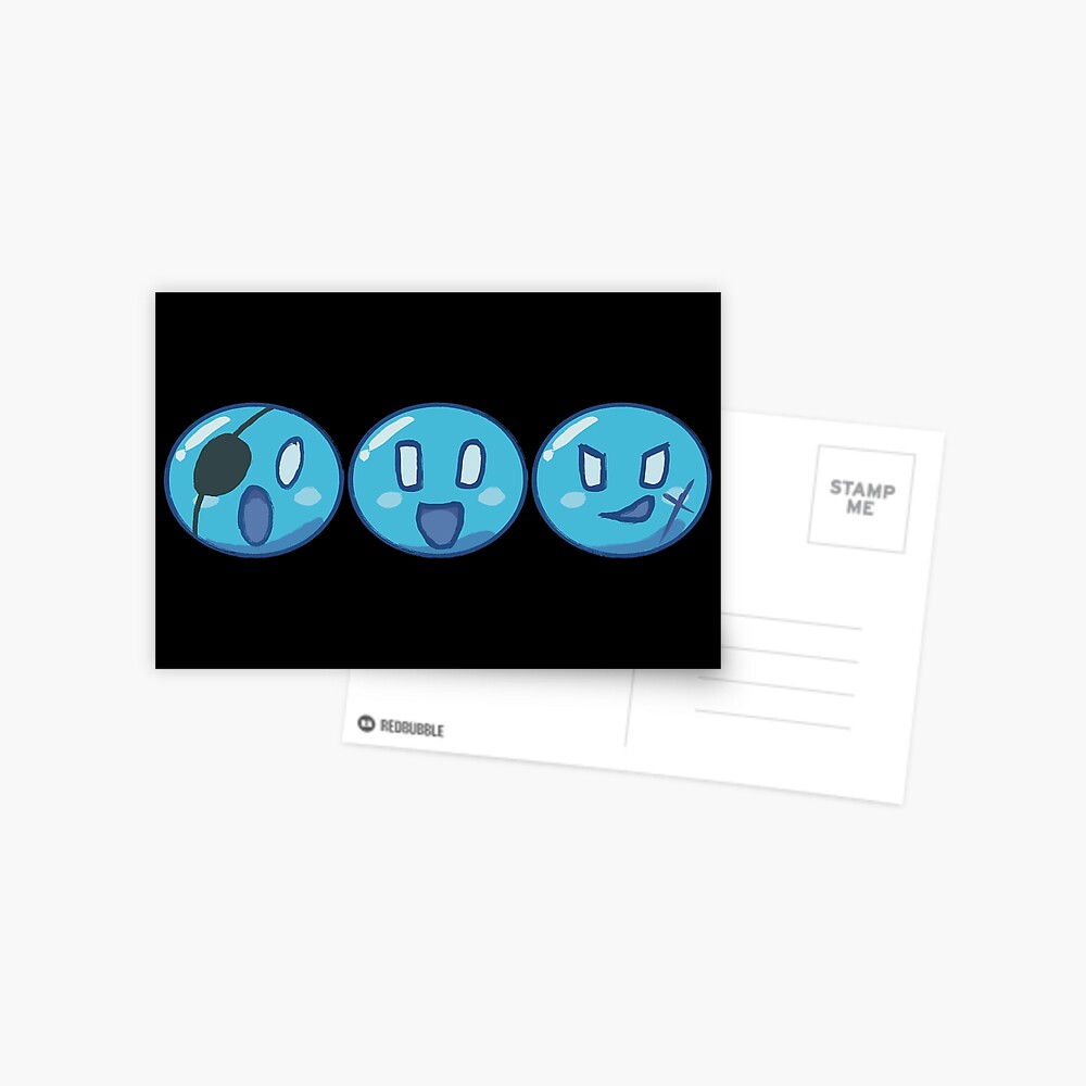 Carte postale « Cute Kawaii Blue Slime de My Isekai Life ou Tensei ...