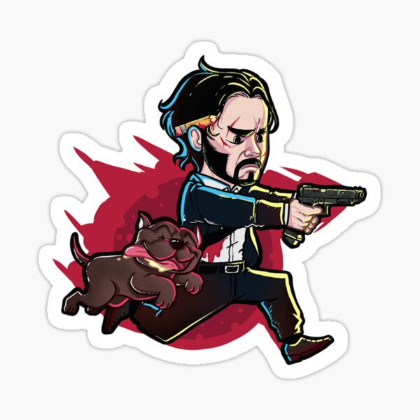 "John Wick Best Series 2" Sticker for Sale by gastda | Redbubble