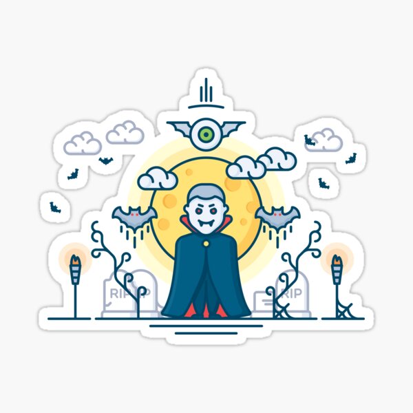 "Let's have a nightride" Sticker for Sale by artbyfakhar | Redbubble