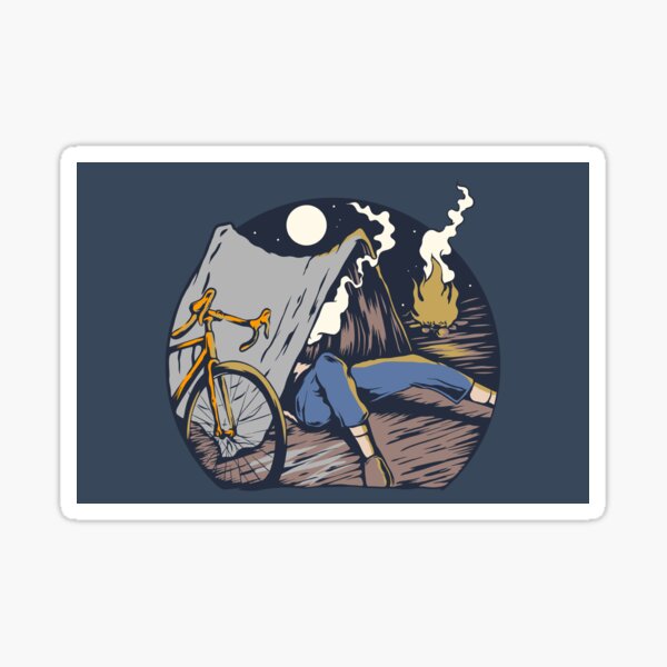 "Let's have a nightride" Sticker for Sale by artbyfakhar | Redbubble