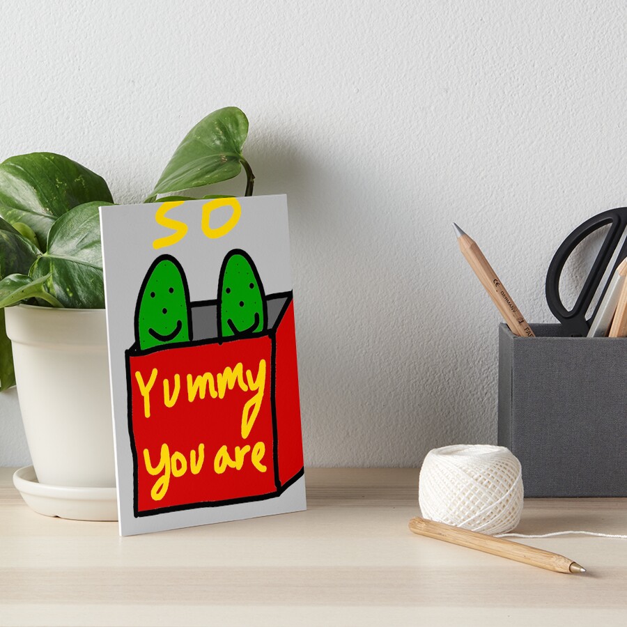 "So Yummy You Are" Art Board Print by Gizi-Zuckermann | Redbubble