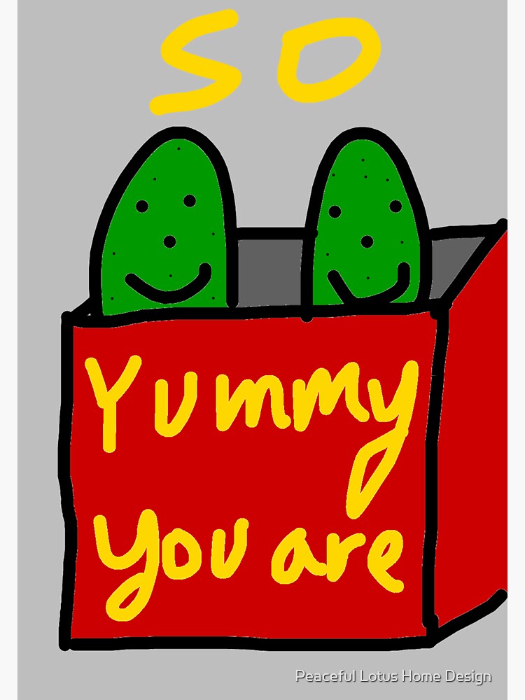 "So Yummy You Are" Sticker for Sale by Gizi-Zuckermann | Redbubble