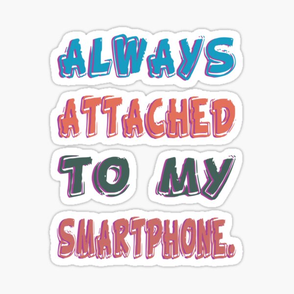 "Mobile Phone Addiction " Sticker for Sale by RandolphNorris | Redbubble